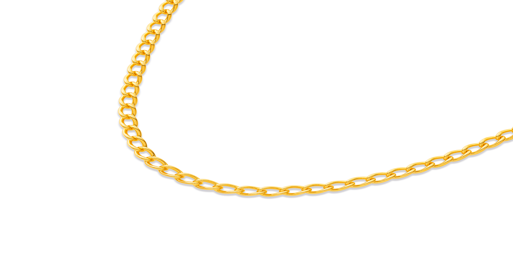 9ct 45cm Curb Chain | Pascoes