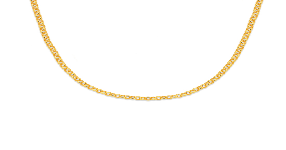 9ct, 45cm Solid Round Belcher Chain | Pascoes