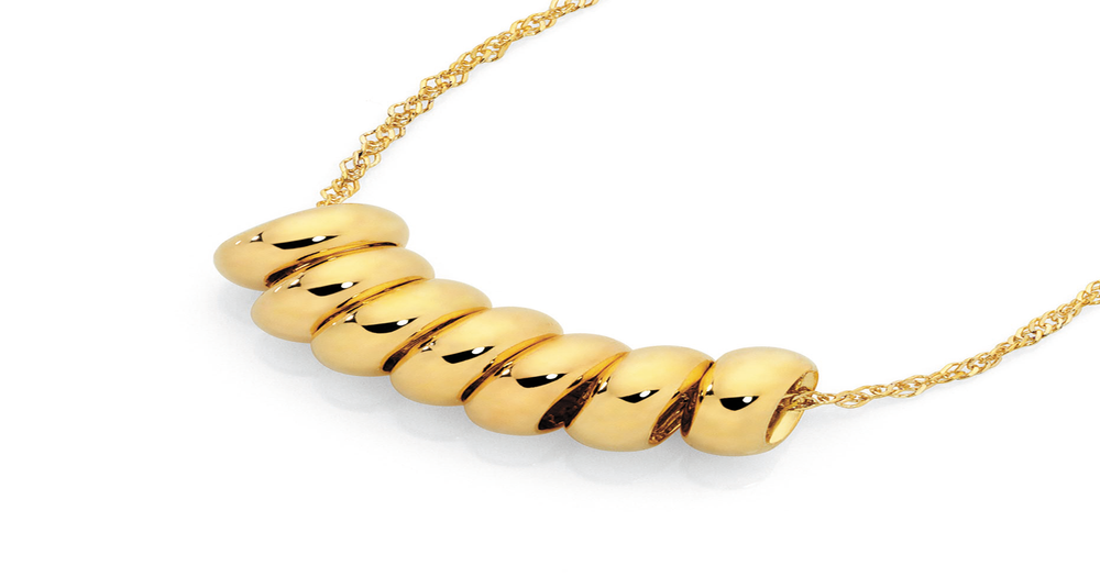 9ct, 7 Lucky Rings With Chain | Pascoes