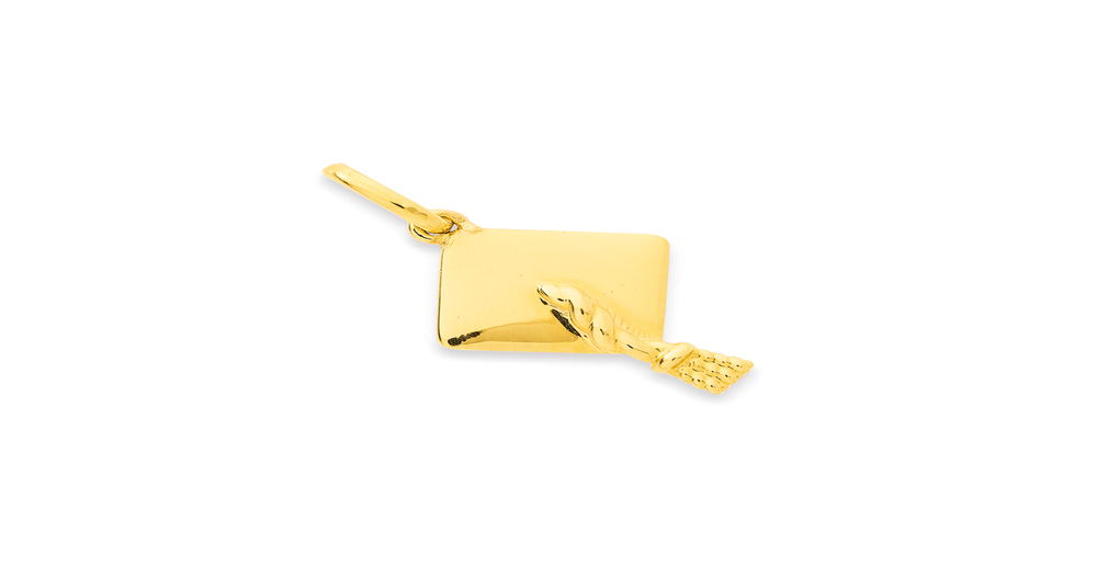 9ct, Graduation Hat Charm | Pascoes