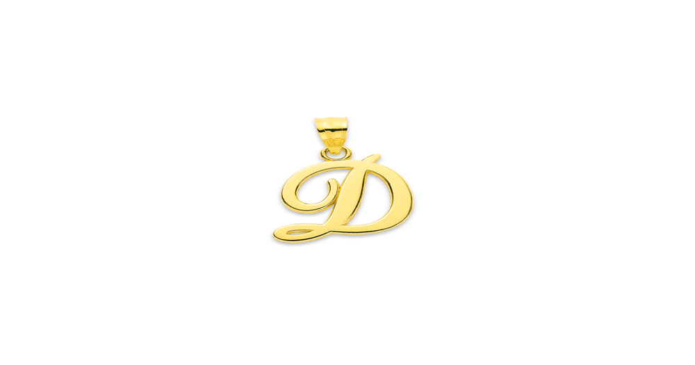 9ct, Script Initial 'd' Pendant | Pascoes