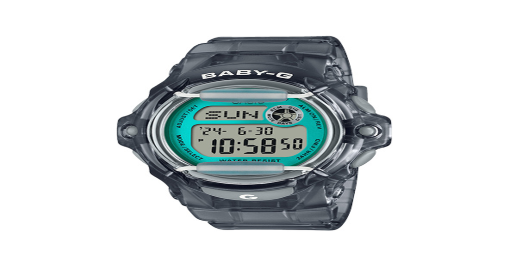 Baby-g Grey/turquoise Green Digital Watch Bg169u-8b in Grey | Pascoes