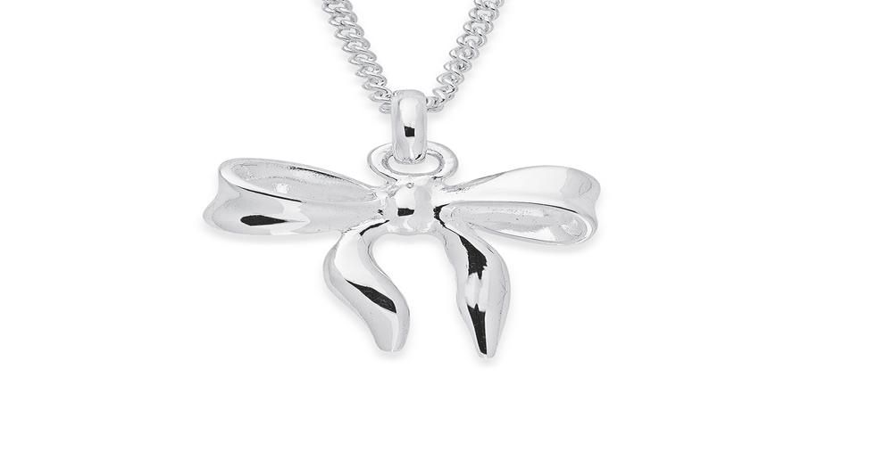 Bow Pendant In Sterling Silver | Pascoes