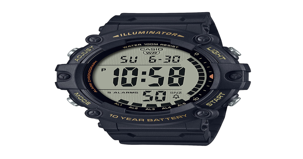 Casio Mens Digital Watch Ae1500whx-1a in Black | Pascoes
