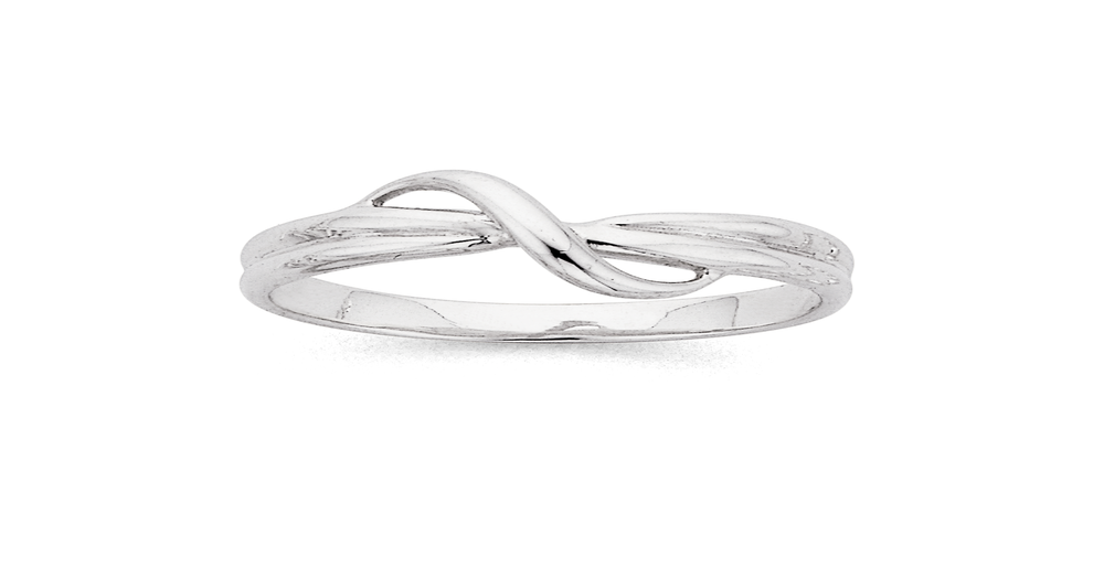 Crossover Ring In Sterling Silver | Pascoes