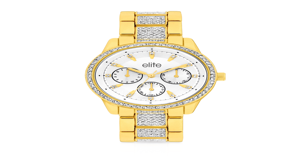 Elite Ladies Belle Watch in Gold | Pascoes