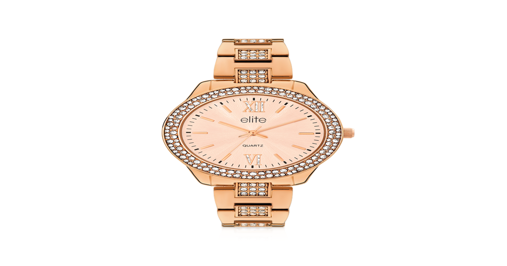 Elite Ladies Gemma Watch in Rose | Pascoes