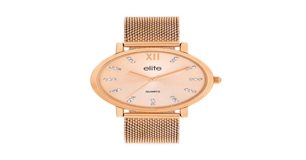Elite Ladies Trixie Watch in Rose | Pascoes