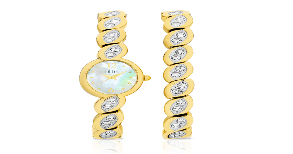 Elite Ladies Watch 5080360 in Gold | Pascoes