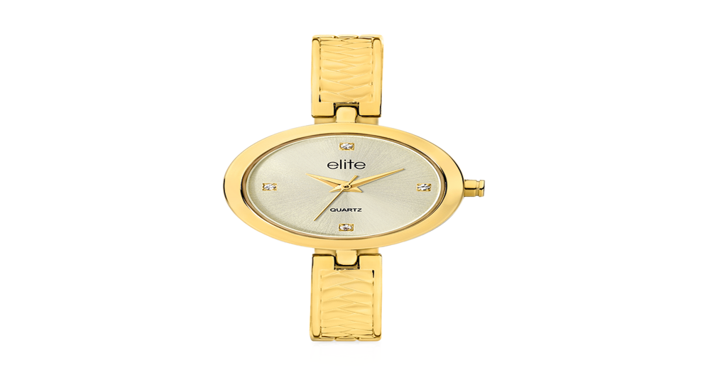 Elite Ladies Watch in Gold | Pascoes