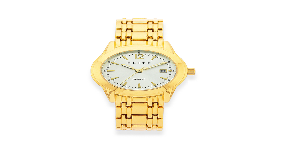 Elite Ladies Watch in Gold | Pascoes