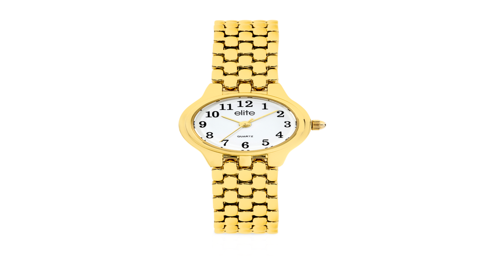 Elite Ladies Watch 5089010 in Gold | Pascoes