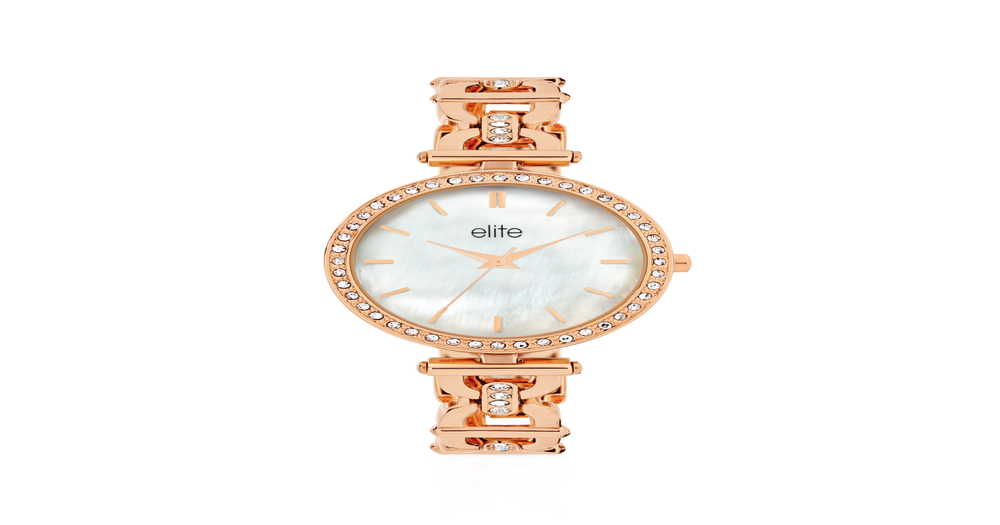 Elite Ladies Watch 5089062 in Rose | Pascoes