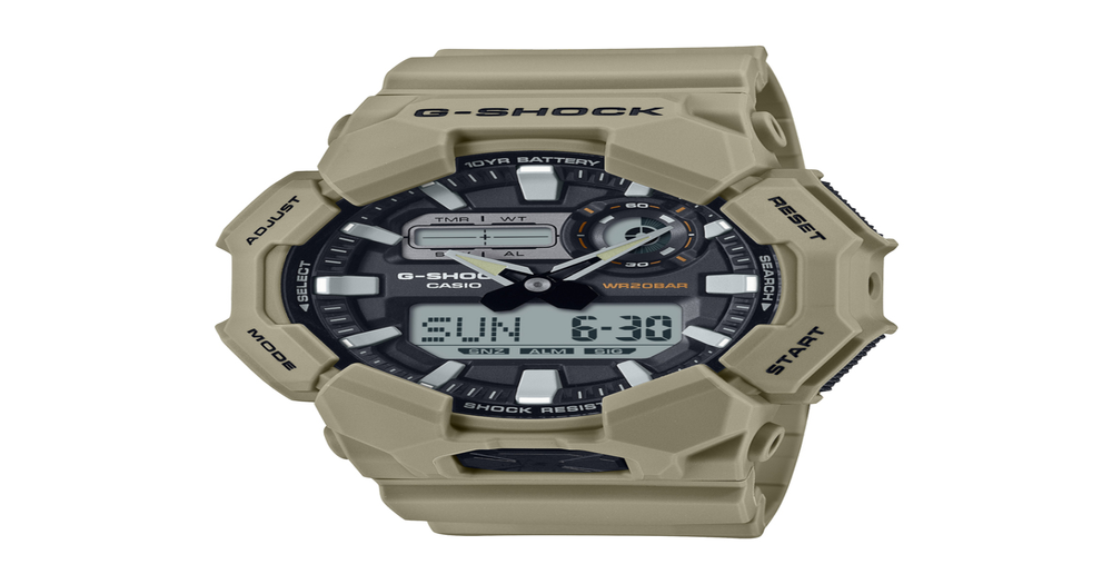 G-shock Light Brown Easy Read Analogue/digital Watch Ga010-5a in Brown ...