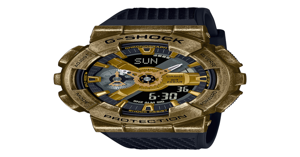 G-shock Watch Gm110vg-1a9 in Gold | Pascoes