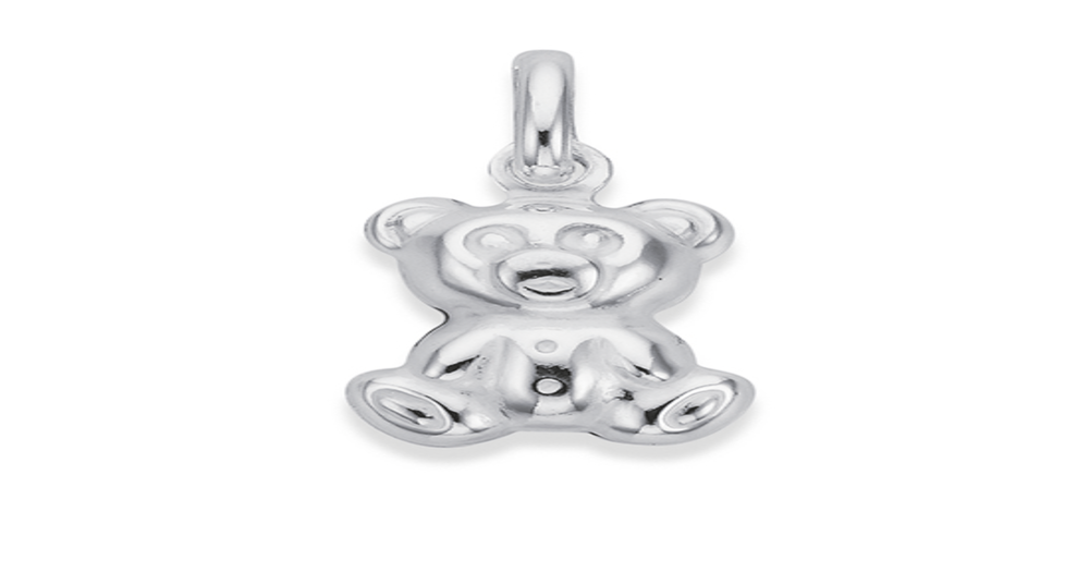 Silver Teddy Bear Charm | Pascoes