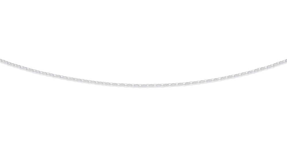 Sterling Silver 40cm Fine Round Belcher Chain | Pascoes