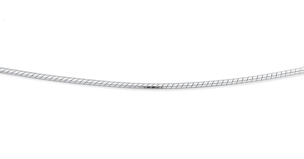 Sterling Silver 45cm Diamond Cut Snake Chain | Pascoes