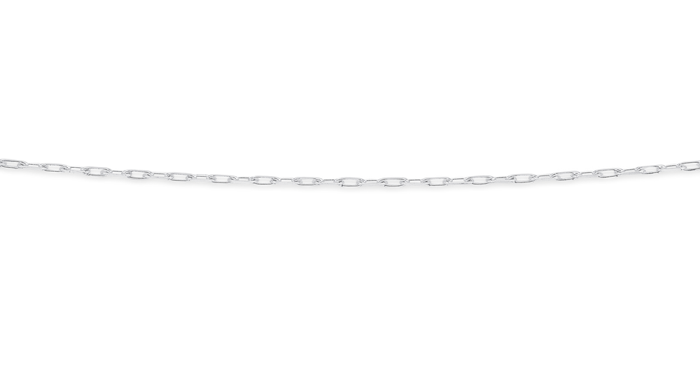 Sterling Silver 50cm Diamond Cut Round Cable Chain | Pascoes