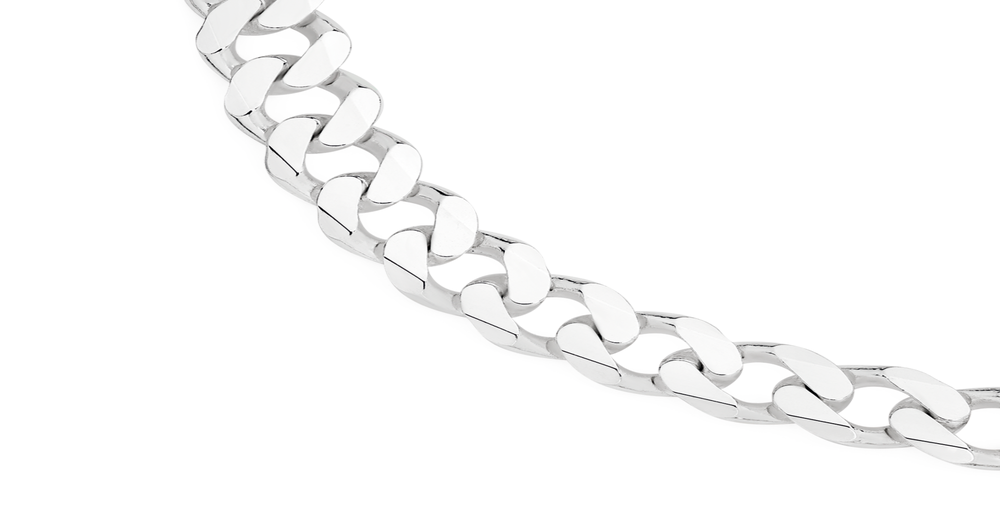 Sterling Silver 55cm Heavy Curb Chain | Pascoes