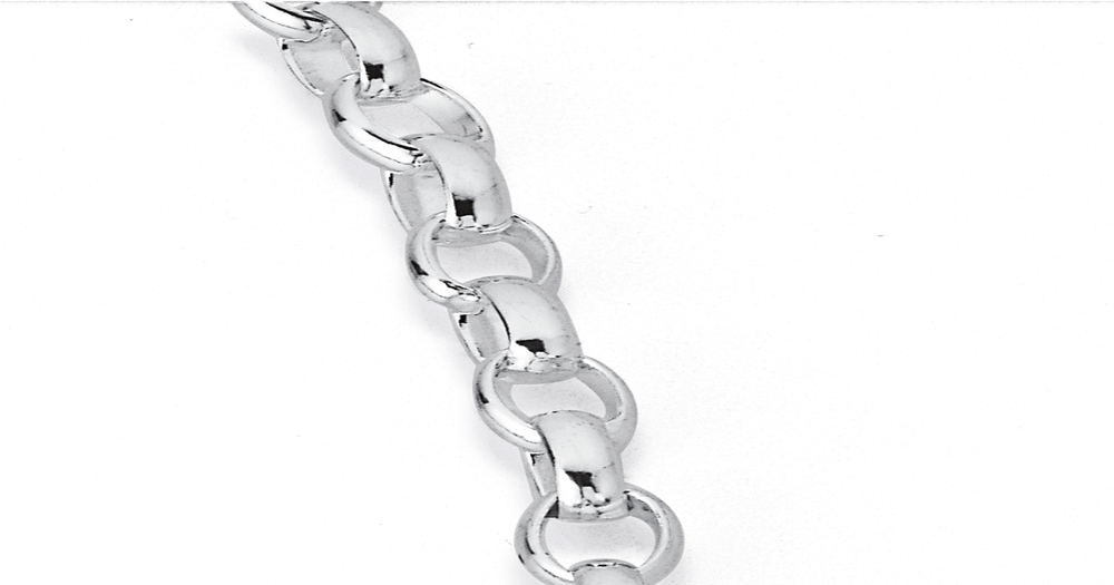 Sterling Silver 55cm Oval Belcher Chain | Pascoes