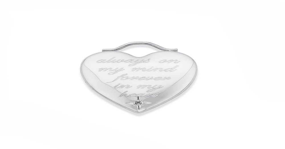 Sterling Silver Always On My Mind Locket | Pascoes