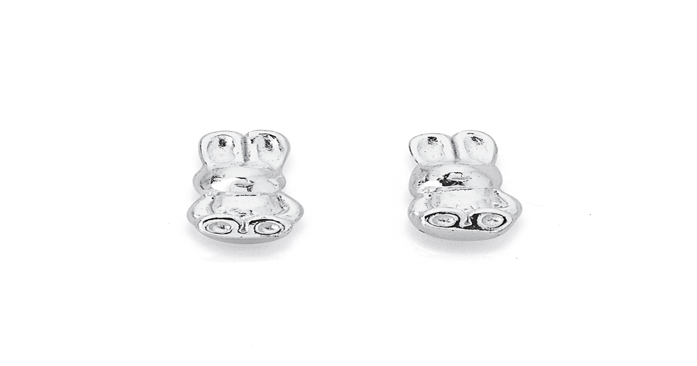 Sterling Silver Bunny Rabbit Studs | Pascoes
