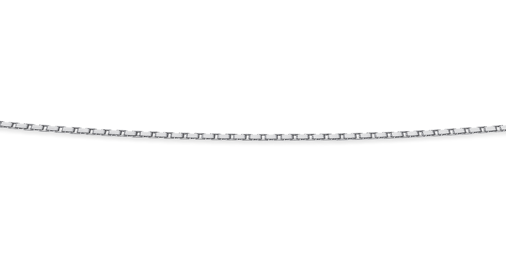 Sterling Silver Fine Box Chain 45cm | Pascoes