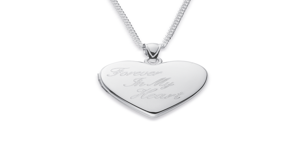 Sterling Silver Forever In My Heart Locket | Pascoes