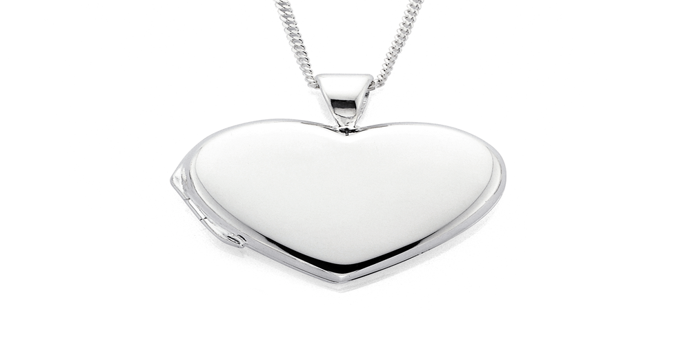 Sterling Silver Heart Locket | Pascoes