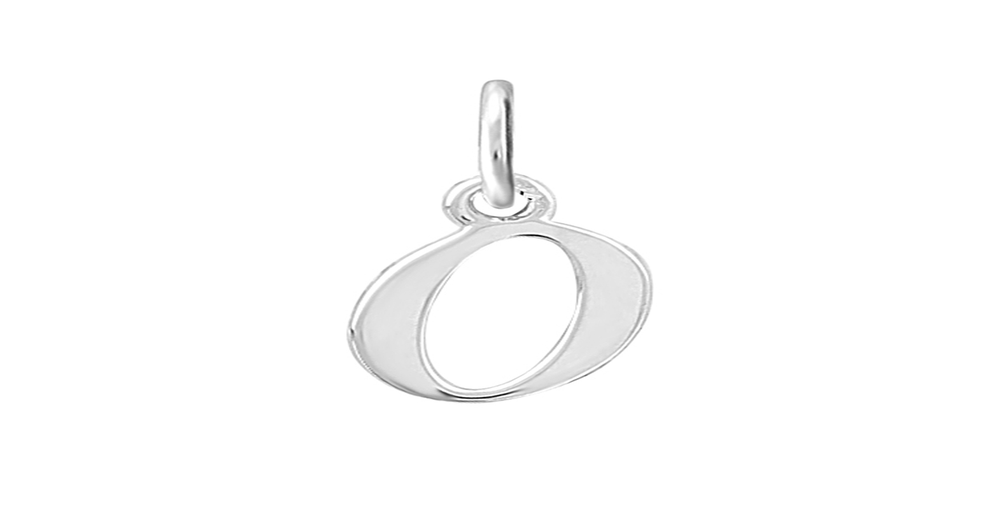 Sterling Silver Mini Letter O Pendant | Pascoes