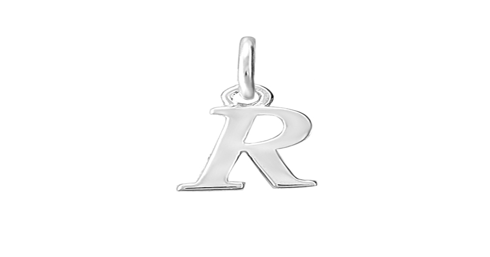 Sterling Silver Mini Letter R Pendant | Pascoes