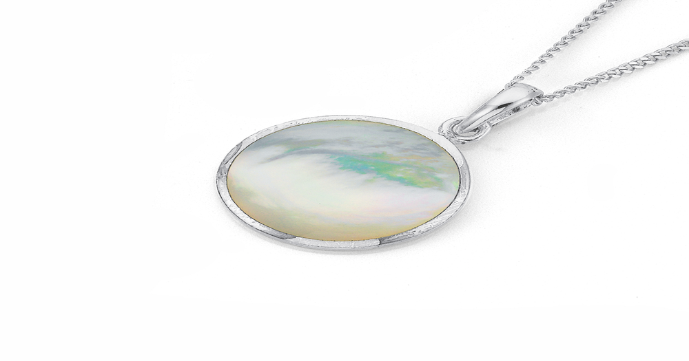 Sterling Silver Mother Of Pearl Pendant | Pascoes