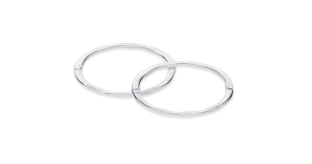 Sterling Silver Small Facet Sleepers 12mm | Pascoes